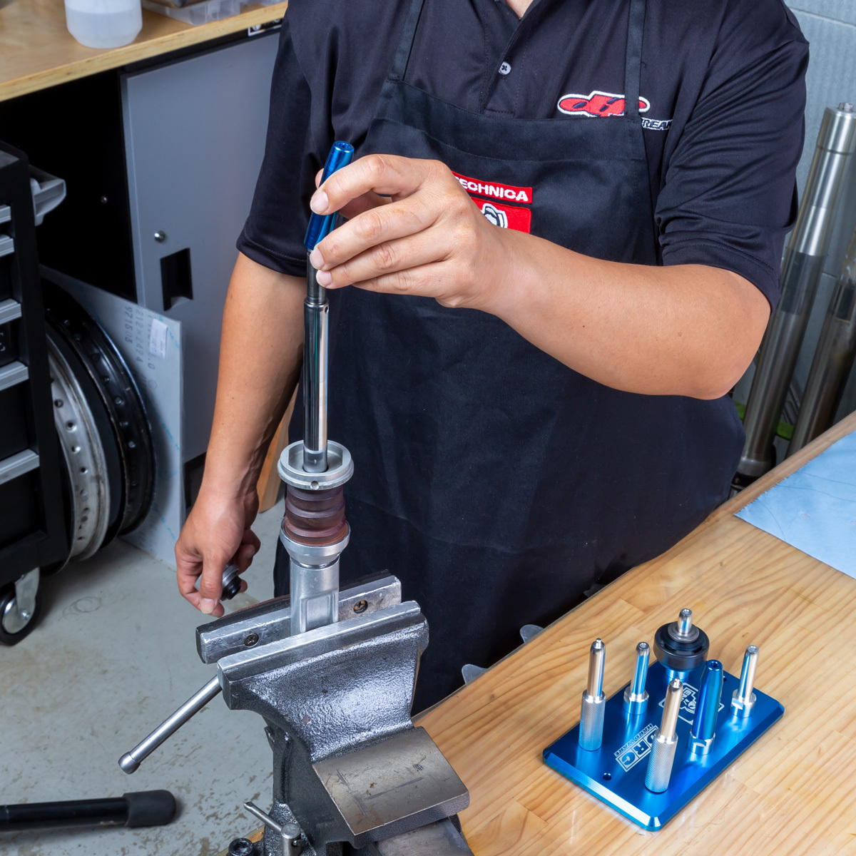 DRC/ENZO TOOL SHOCK SETTING PLATE - for rear shock shim ID: 12mm shaft ...